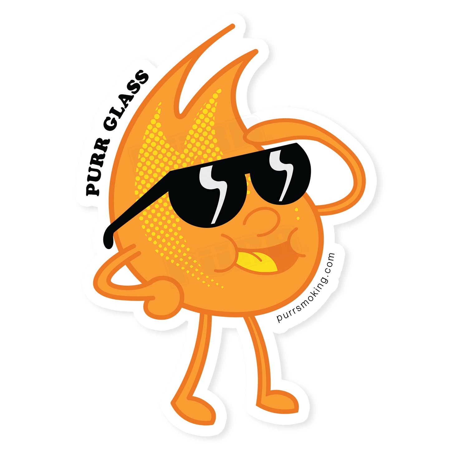 Purr "Blaze" Sticker - Purr Glass